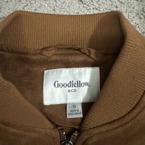 Goodfellow & Co | Jackets & Coats | Good Fellow Brown Tan Suede Bomber ...